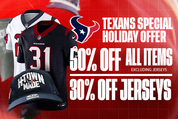 2023 Texans Team Shop holiday retail discount